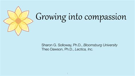 Pdf Growing Into Compassion