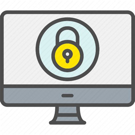 Computer Lock Protect Security Pc Icon Download On Iconfinder