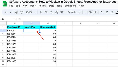 How To VLOOKUP In Google Sheets From Another Tab Sheet