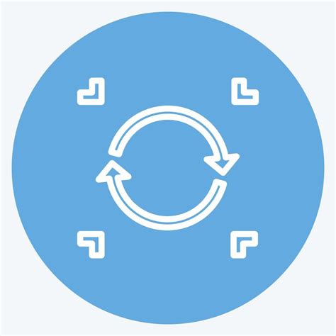 Icon Data Synchronization Suitable For Data Analytics Symbol Blue