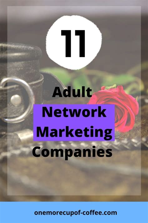 Adult Network Marketing Companies That Offer An Unusual Way To Earn One More Cup Of Coffee