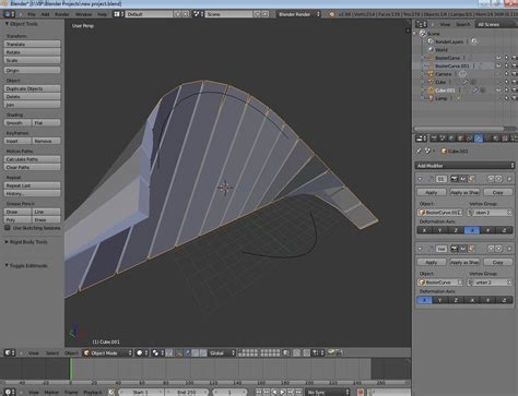 one array between two curves basics and interface blender artists