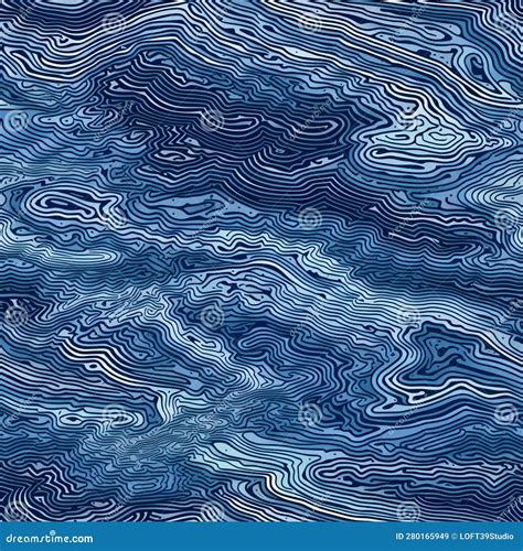 Generative Ai Topographic Map Seamless Pattern Stock Illustration Illustration Of Sketch