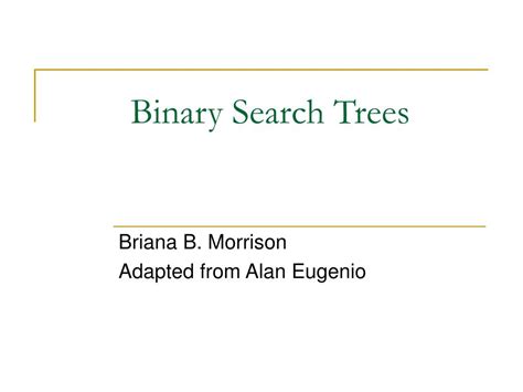 ppt binary search trees powerpoint presentation free download id 6307283