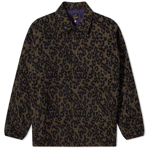 Needles Leopard Print Coach Jacket Needles