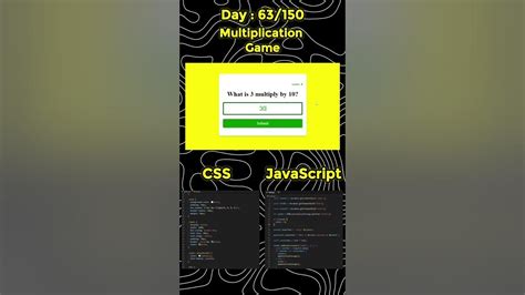 Master Multiplication Epic Htmlcssjs Game Tutorial Javascript