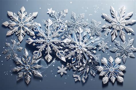 Premium Photo Snowflake With Crystal Texture