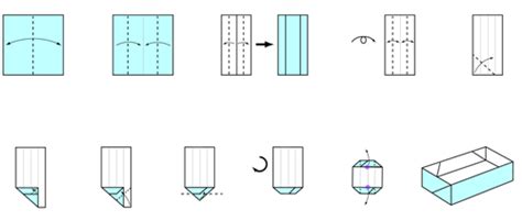Origami Instructions Rectangle Box 3d ~ Easy Art Craft Ideas