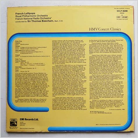 Beecham Conducts French Lollipops By Sir Thomas Beecham Royal