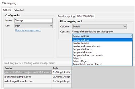 tutorial csv mapping