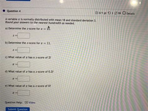 Solved In A Normal Distribution A Data Value Located 0 9