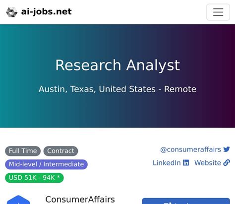 Hiring Research Analyst Remote Raimljobs