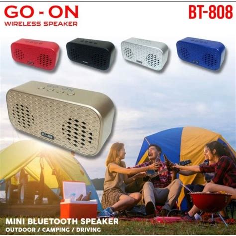 Jual Speaker High Power Bluetooth Wireless GO ON STEREO BT Black Shopee Indonesia