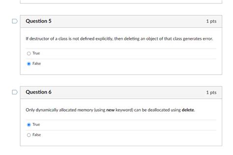 Solved Question 1 1 Pts What Is Memory Leak If Program