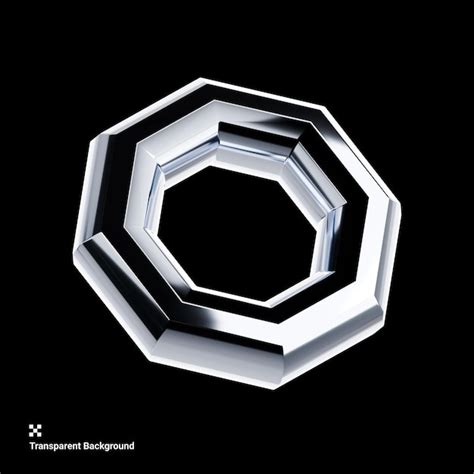 Premium Psd A Silver Sculpture Of A Element