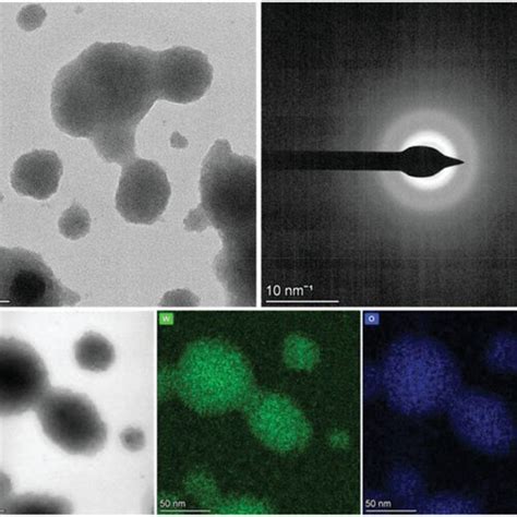 Tem Images Saed Pattern And Eds Of The Electrodeposited Seed Layer
