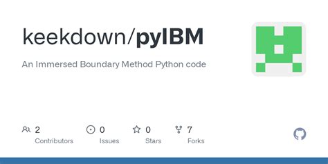 Github Keekdownpyibm An Immersed Boundary Method Python Code · Github