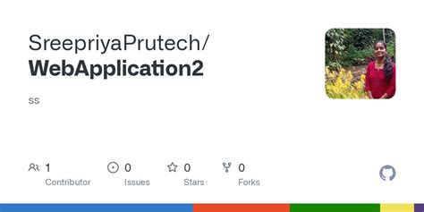 GitHub SreepriyaPrutech WebApplication Ss