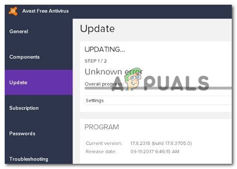How To Resolve Virus Definitions Update Failed In Avast Antivirus