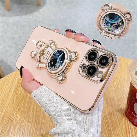 Tecno Zero X Neo Pop Lite Soft Cover Tecno Spark C T T Go Quicksand Space Bear Stand