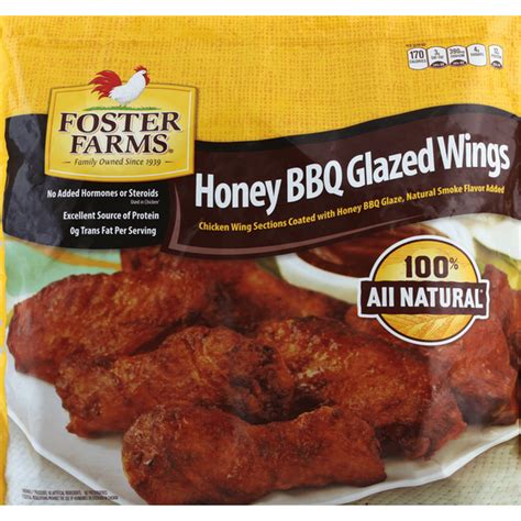 Foster Farms Chicken Wings Honey Bbq Glazed 80 Oz Delivery Or Pickup
