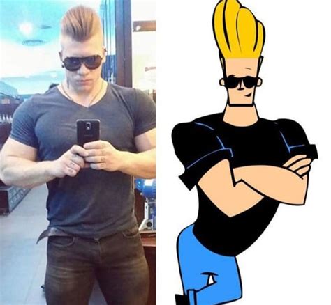 Cartoon Characters Alongside Their Real Life Dopplegangers