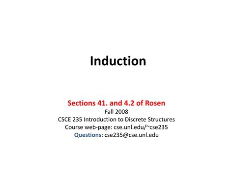 PPT Induction PowerPoint Presentation Free Download ID 392196
