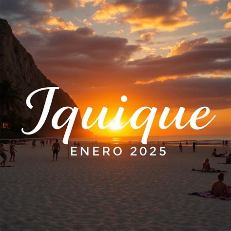 Breathtaking Sunset At Iquique Beach Chile