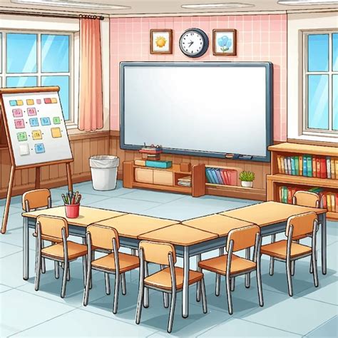 Premium Vector Classroom Vector Illustration Back To School After