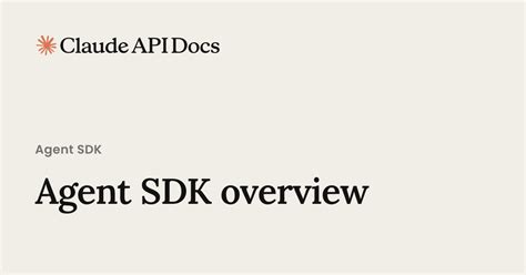 Agent Sdk Overview Claude Api Docs