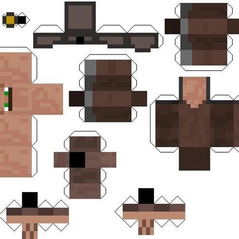Minecraft Aus Papier Schemata Für Die Herstellung Von Blöcken Und Deren Zusammenfügen