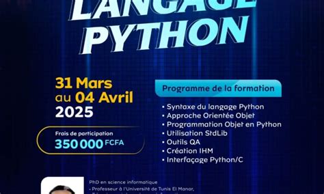 Formation En Langage Python Emploitogoinfo