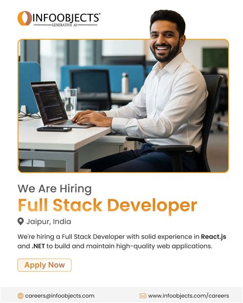 we re hiring full stack developer react js with infoobjects inc