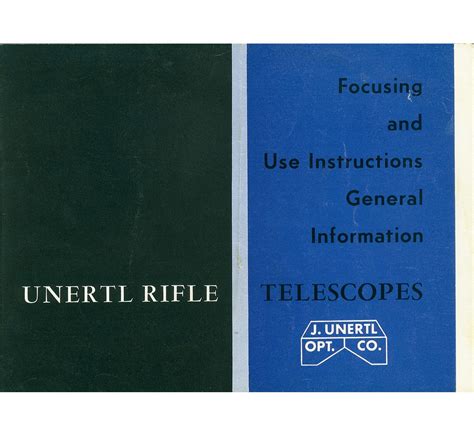 Unertl 20 Power Scope With Mounts And Box