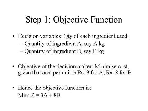 Linear Programming Problem Formulation References Anderson Sweeney Williams