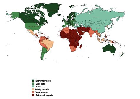 this map has been made by me “safest countries for women” r mapporn