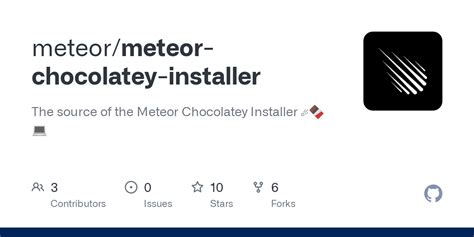 github meteor meteor chocolatey installer the source of the meteor
