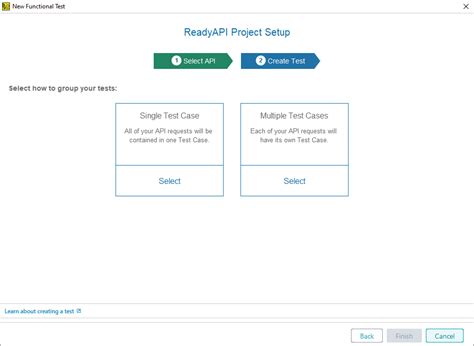 create functional test readyapi documentation