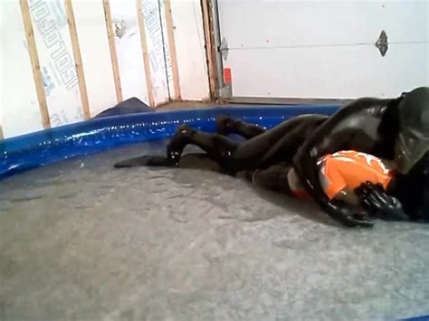 Frogman Humps And Shoots Over Surfer In Shallow Pool Water