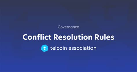 Conflict Resolution Rules