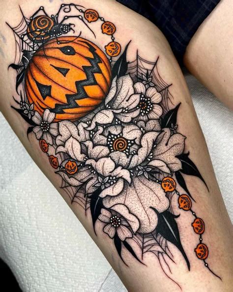 Pumpkin Vine Tattoos