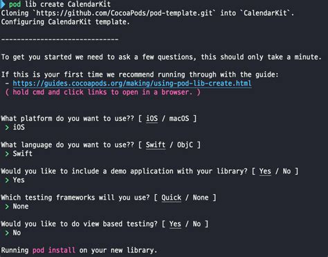Cocoapods Library 만들기 Private Repository