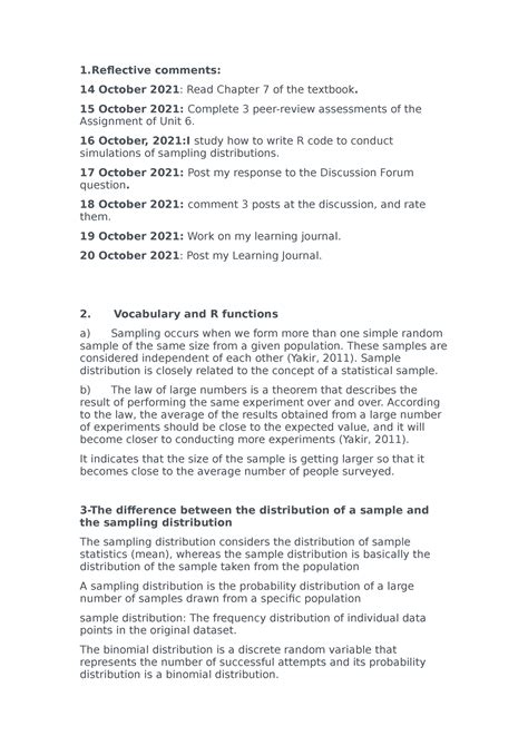 Learning Journal Unit Comments October Read Chapter Of The Textbook