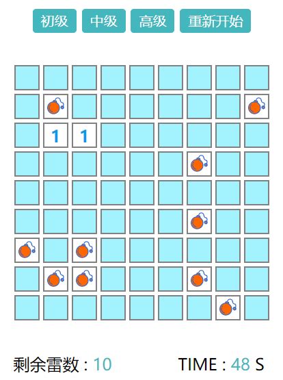 原生 JavaScript 实现扫雷 AprilieJin 博客园