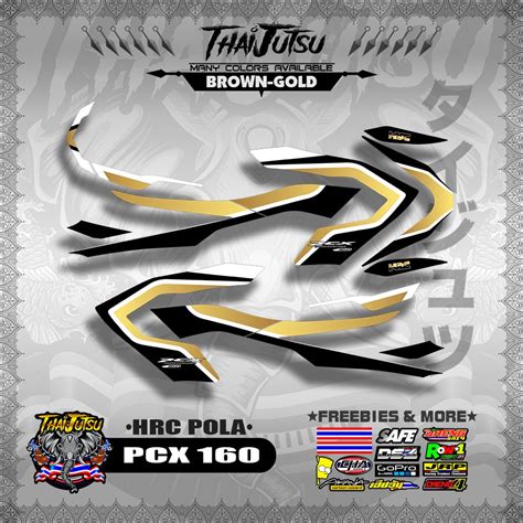 Pcx 160 Decals Hrc Pola 【thaijutsustickers】 Shopee Philippines
