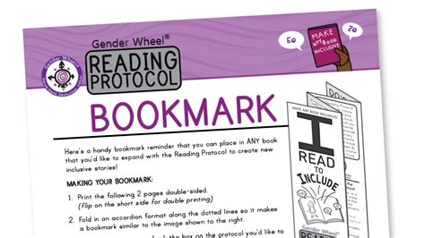 The Reading Protocol Gender Wheel
