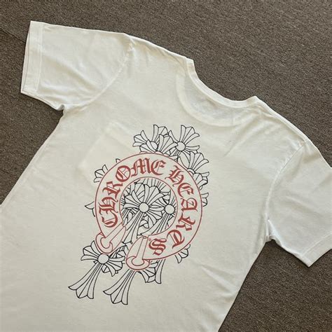 Chrome Hearts Chrome Hearts Red Horseshoe Tee Grailed