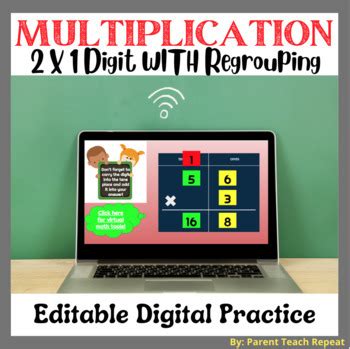 Digital Math Activities Centers Digit Multiplication Editable Google Slides