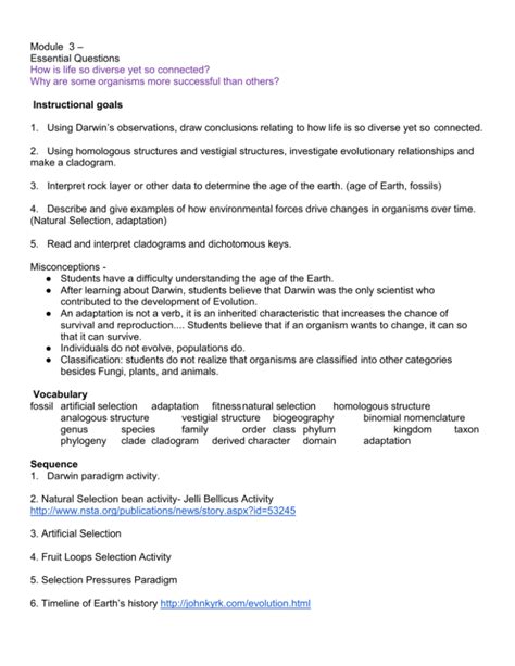 Macroevolution Teacher Notes