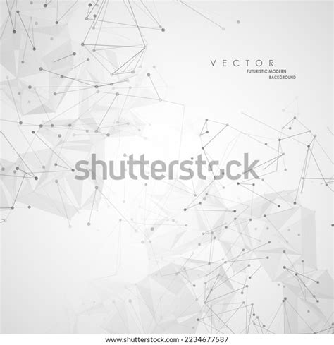 Abstract Polygonal Space Background Connecting Dots Stock Vector